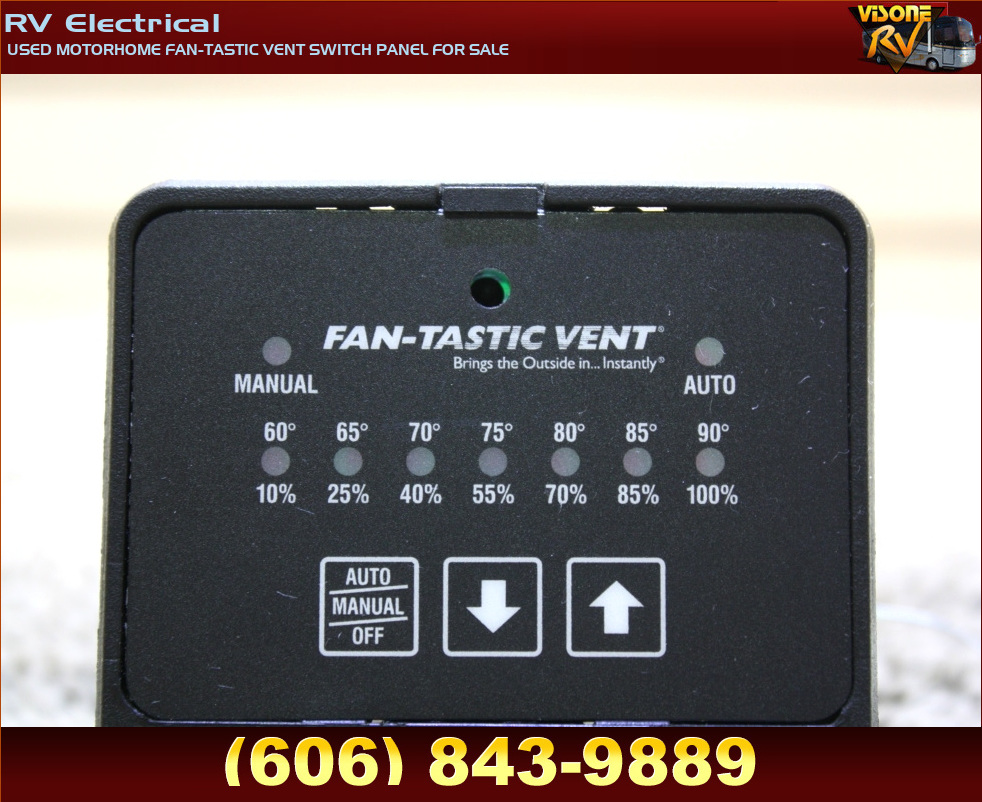 RV Accessories USED MOTORHOME FAN-TASTIC VENT SWITCH PANEL FOR SALE RV ...
