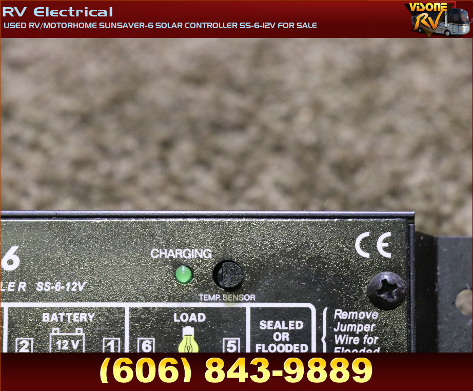 RV Accessories USED RV/MOTORHOME SUNSAVER-6 SOLAR CONTROLLER SS-6-12V ...