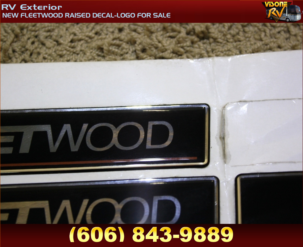 RV Accessories NEW FLEETWOOD RAISED DECAL-LOGO FOR SALE RV Exterior ...